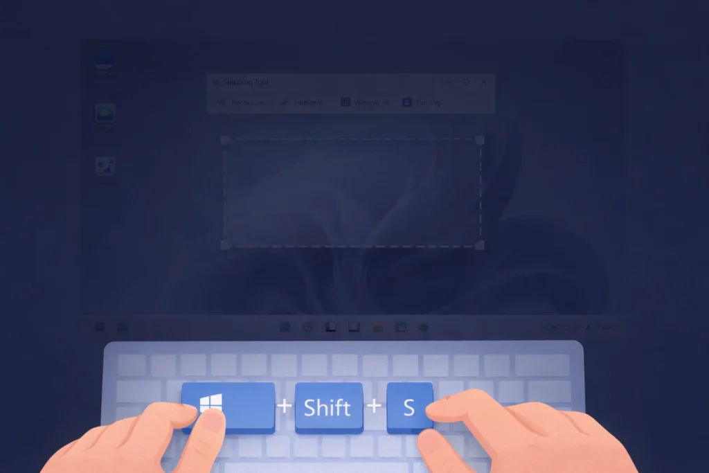 Windows 10 Snipping Tool Shortcut Keys (Full Keyboard Guide)